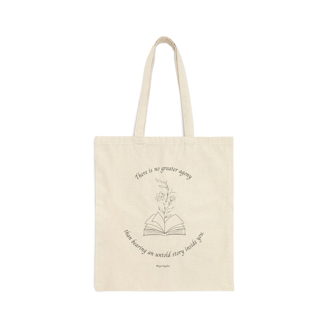 Untold Story Tote Bag, Maya Angelou Quote Tote, Tote Bag for Readers ...