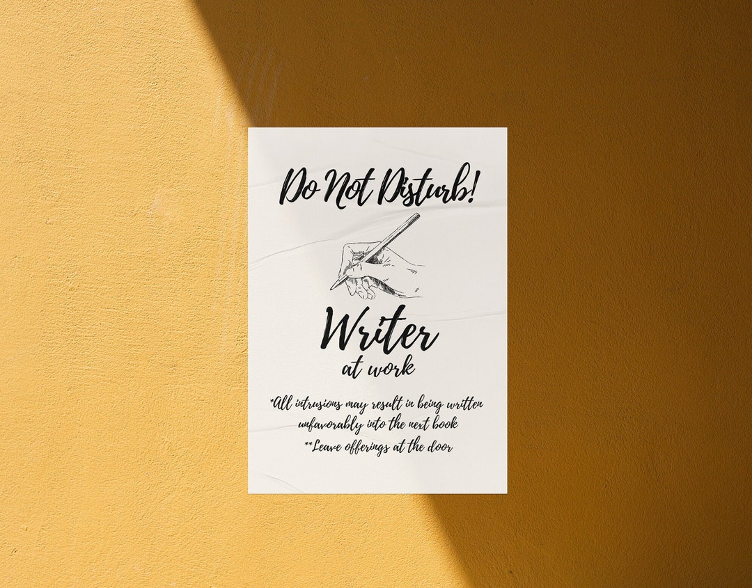 Writing Poster Poster for Writers Writing Space Decor - Etsy
