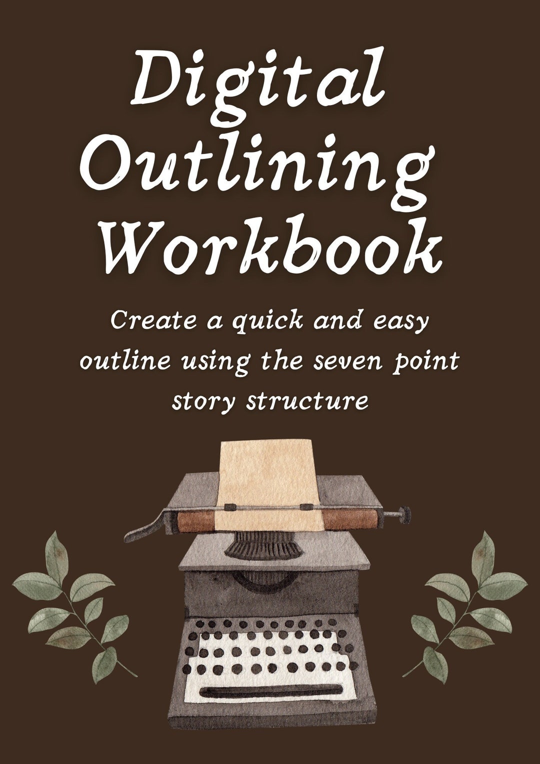 Digital Story Outlining Workbook, Dark Academia, Novel Outlining ...