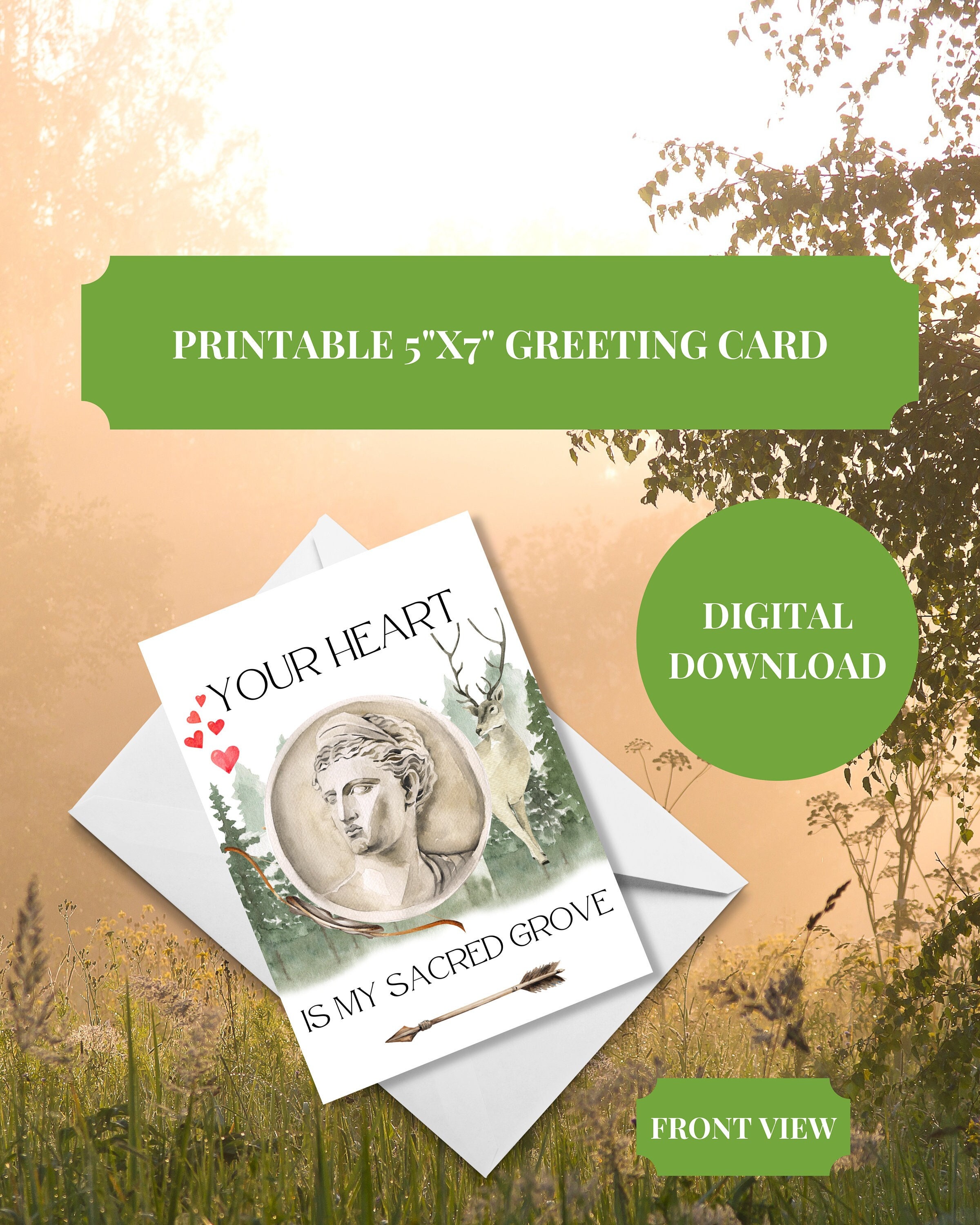 Greek Mythology Card, Mythology Valentine, Valentine Card, Valentine's ...