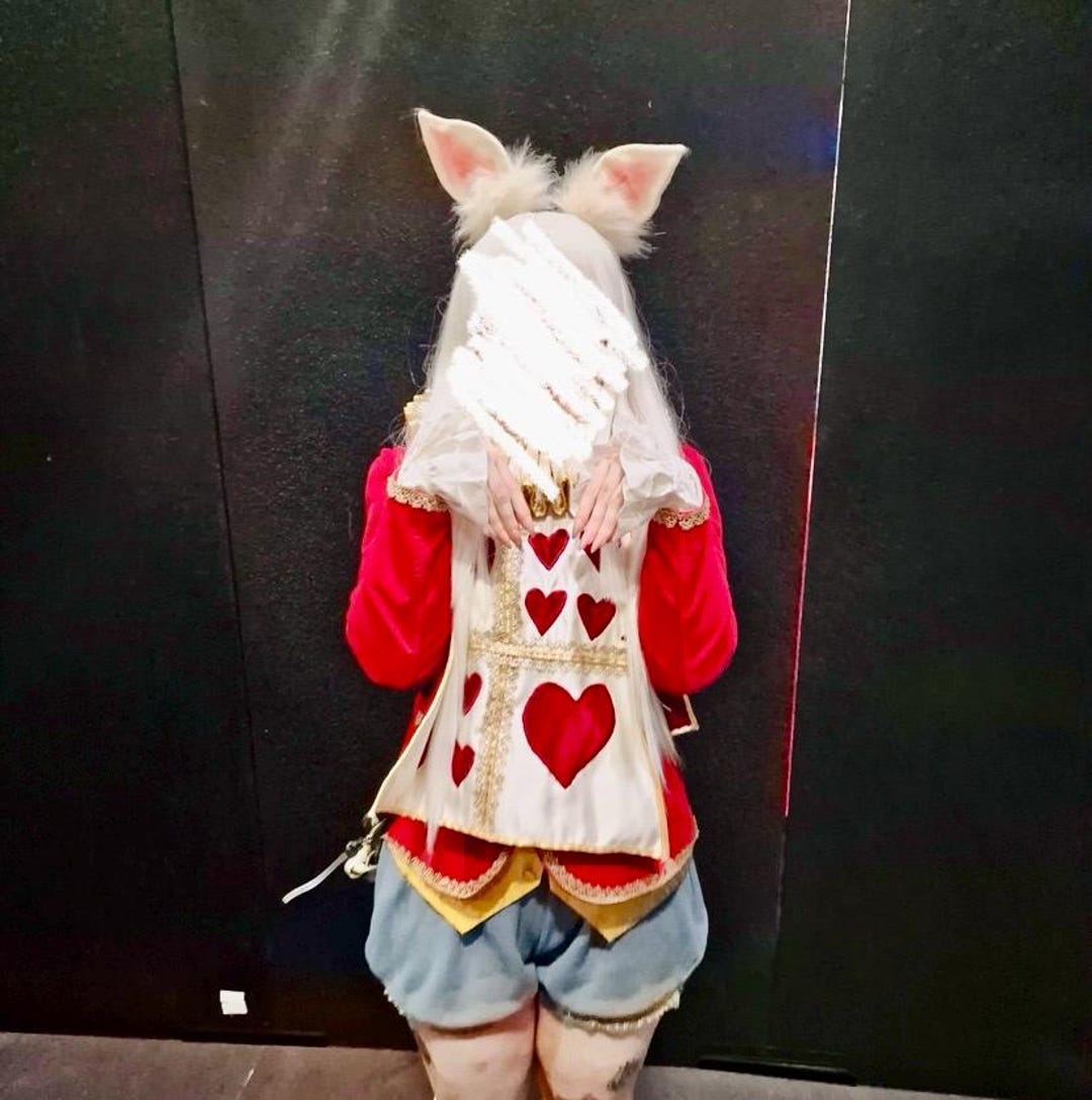 Alice in Wonderland White Rabbit Cosplay Costume - Etsy UK