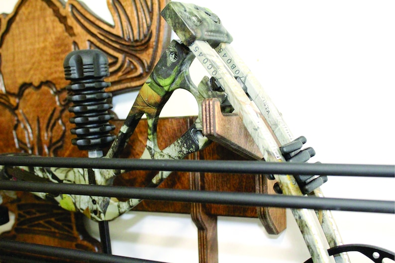 Compound Bow Holder: Wall Mounted Archery Rack With Arrow Storage - Etsy