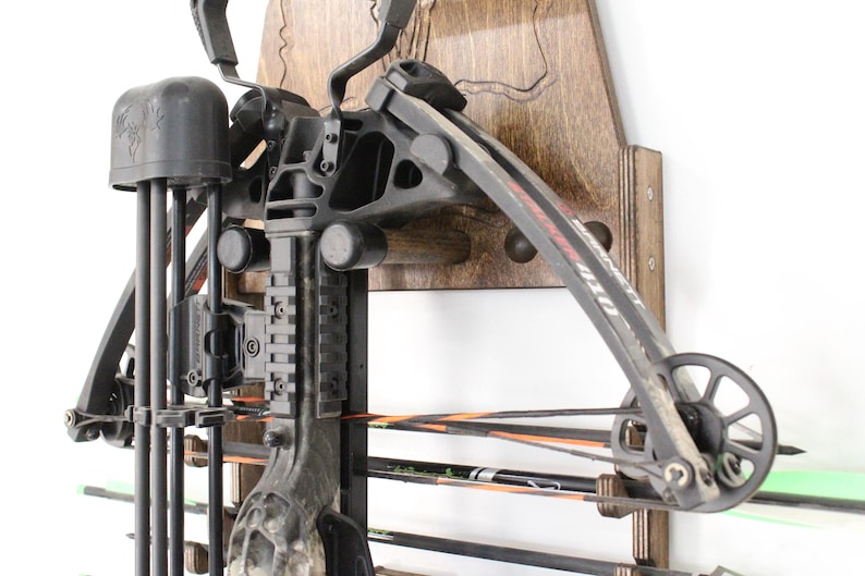 Adjustable Crossbow Rack: Wall Mounted Arrow Holder, Hunting Decor - Etsy