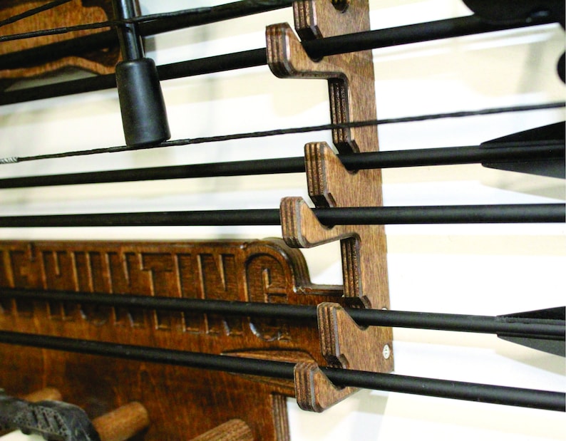 Compound Bow Holder: Wall Mounted Archery Rack With Arrow Storage - Etsy