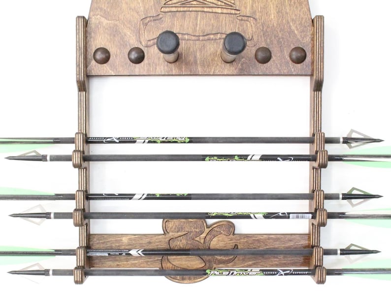 Adjustable Crossbow Rack: Wall Mounted Arrow Holder, Hunting Decor - Etsy