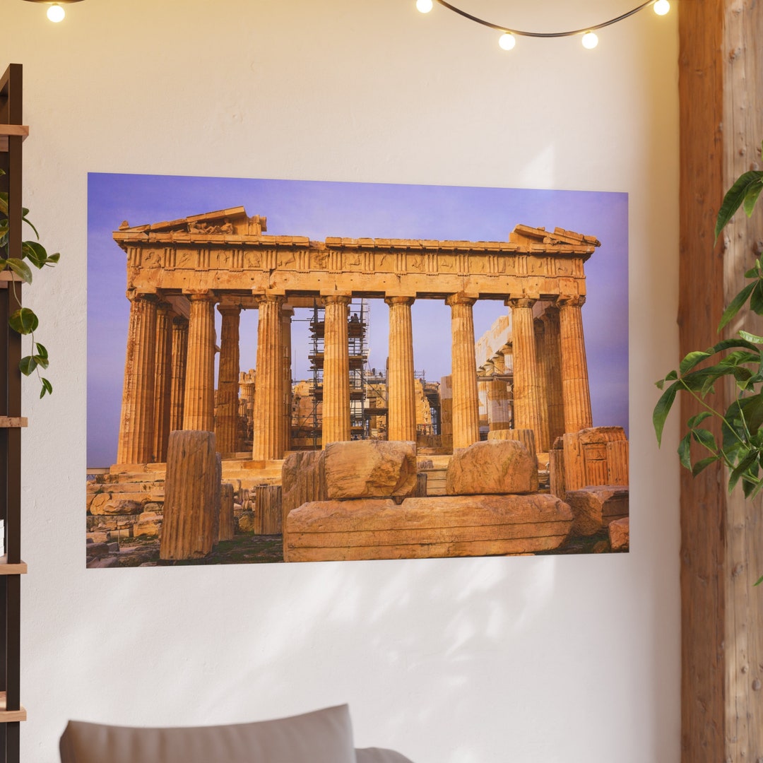 Archival Matte Posters Parthenon Under Repair 2023 Athens Greece Travel ...
