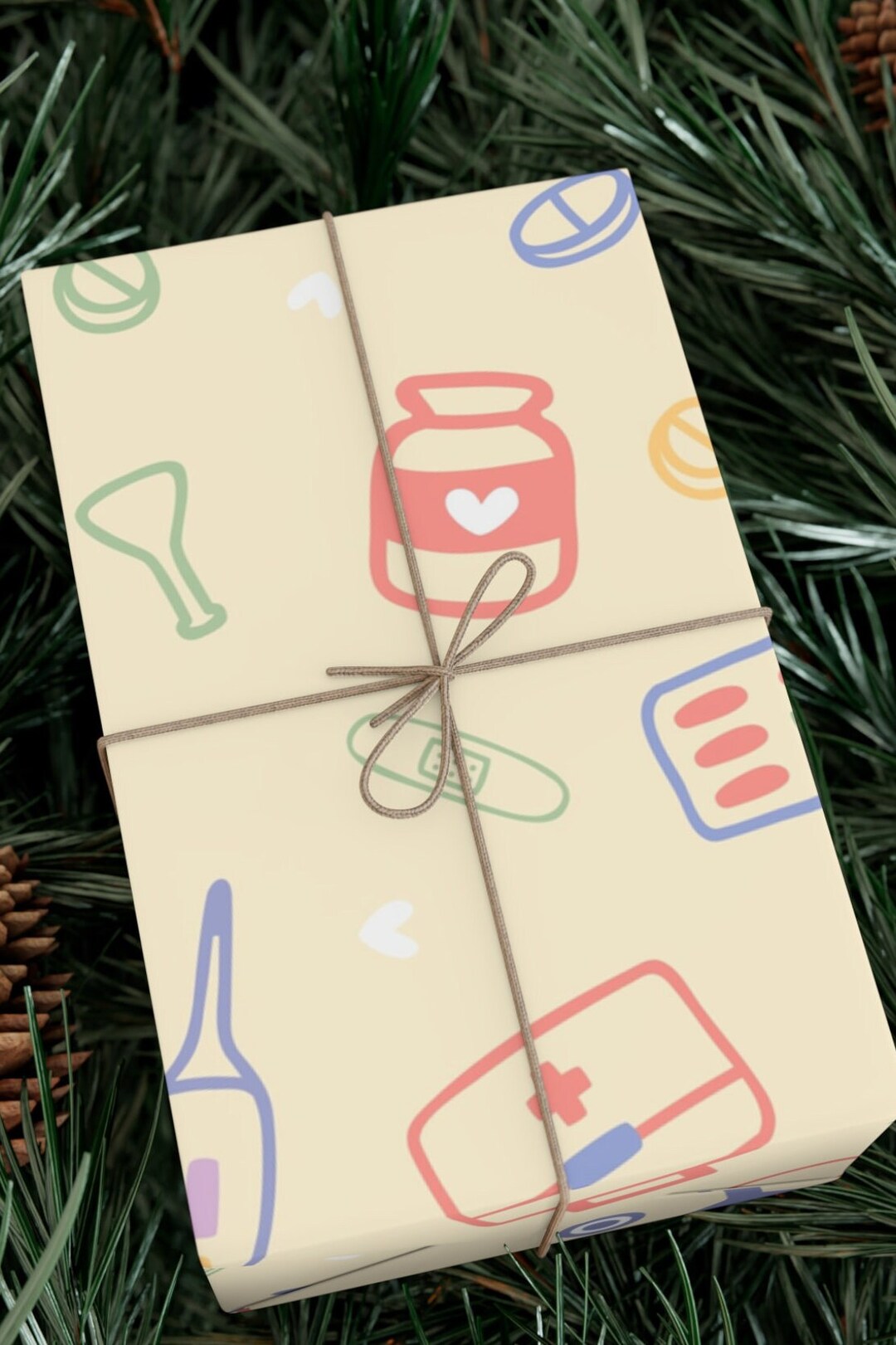 Medicine Gift Wrapping Paper Medical Gift Wrap Doctor Presents From ...