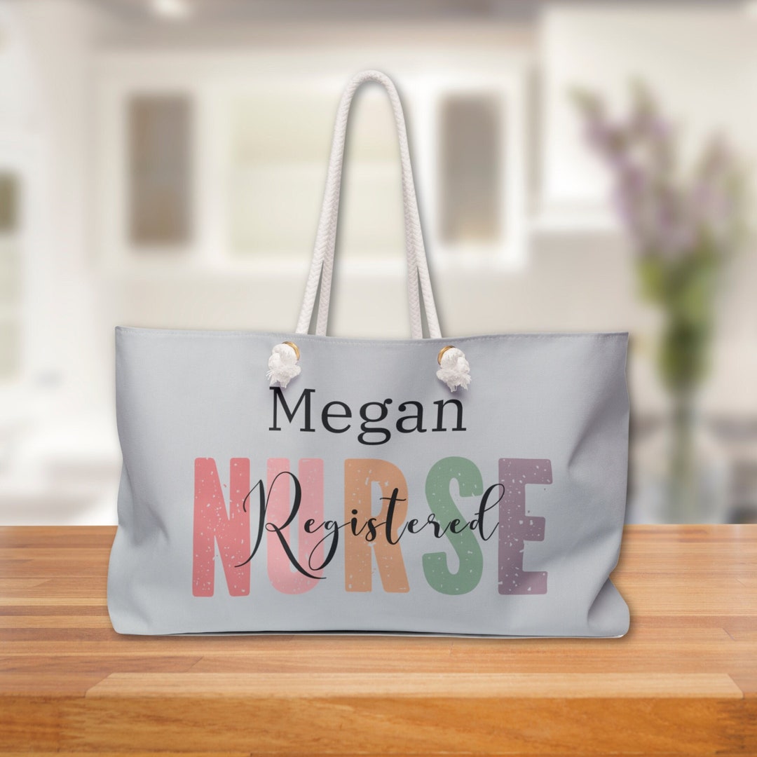 Personalized RN Overnight Bag Personalized RN Weekend Bag Registered ...