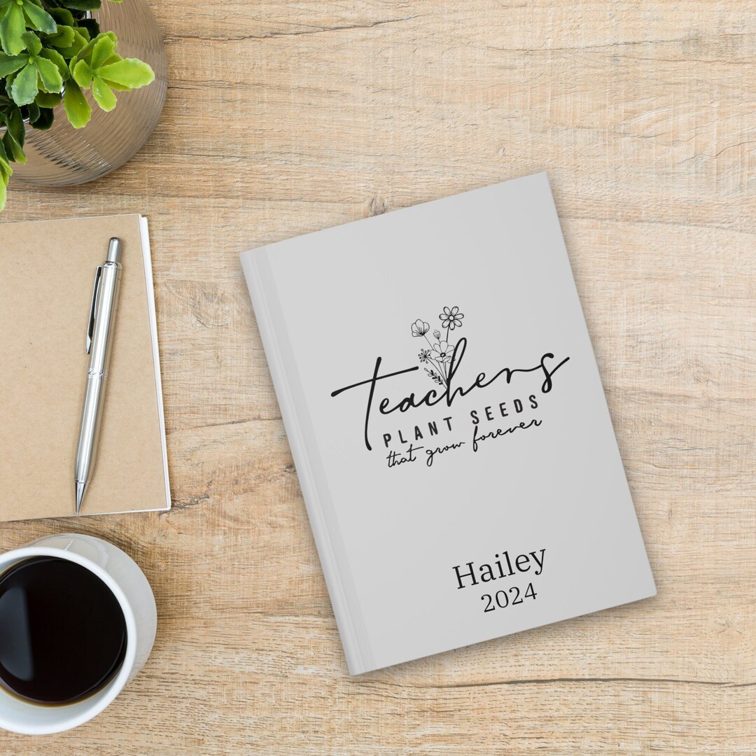 Custom Teacher Journal Personalized Teacher Diary Gift Appreciate for ...