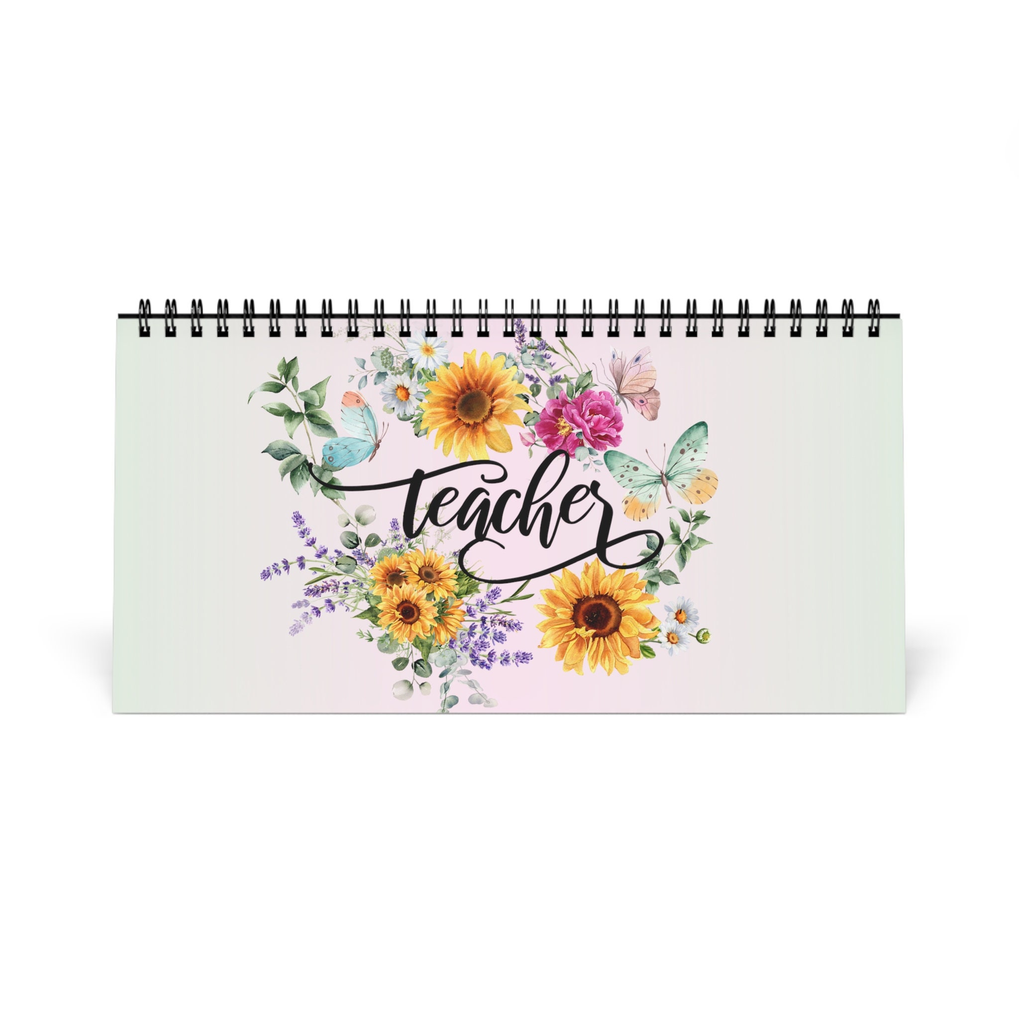 2024 Desktop Flip Calendar Floral for Teacher Desktop Calendar ...