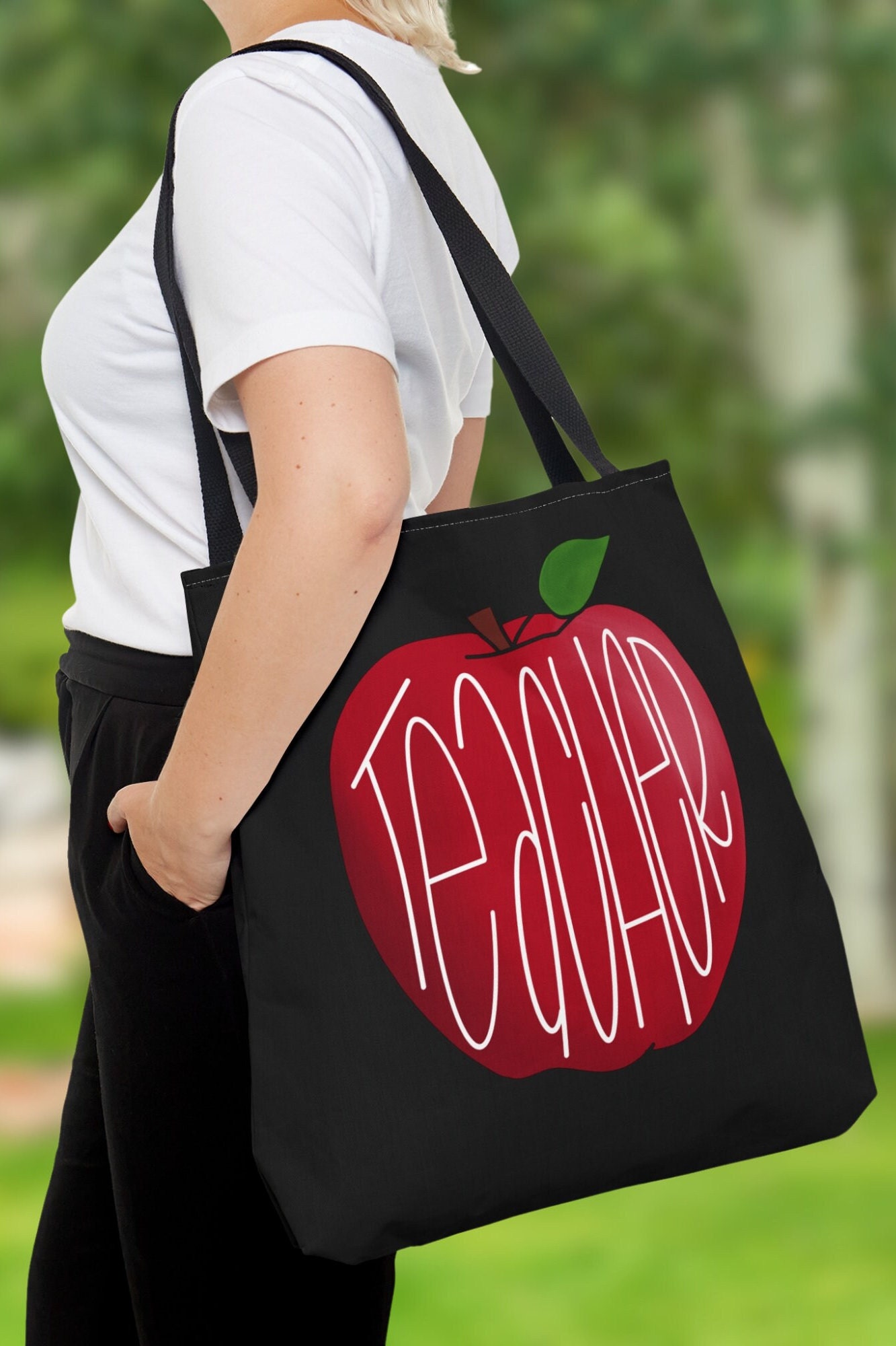 Teacher Shoulder Bag Teacher Shoulder Bag Teacher Tote Teacher Book Bag ...