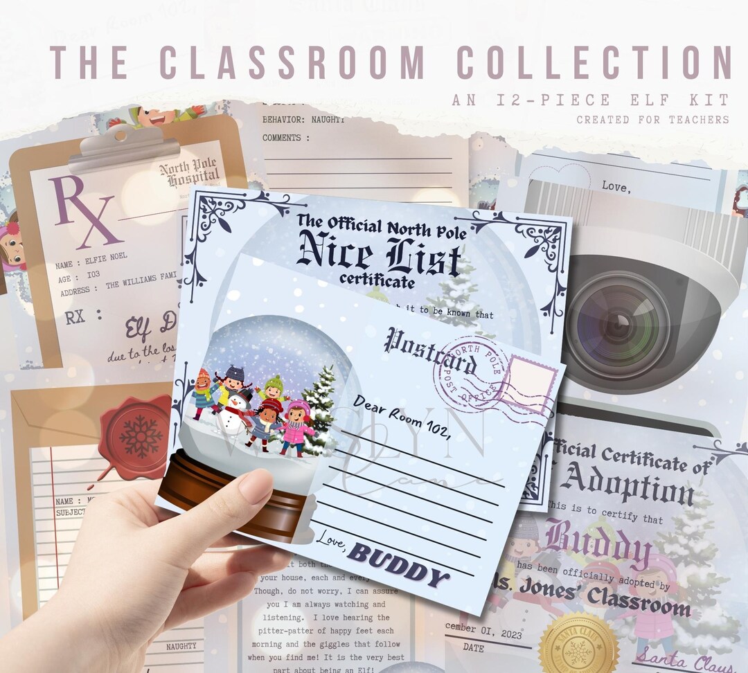 Elf on the Shelf Kit for Teachers Elf Accessories Elf Cam - Etsy