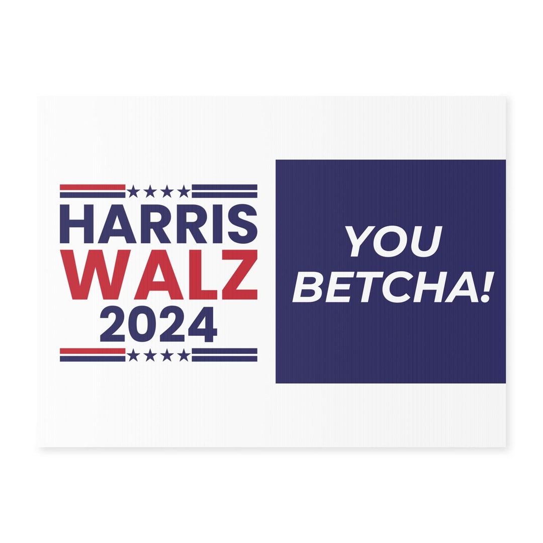 Harris 2024 Yard Sign 2024 Campaign Election Sign Lawn Protest Sign ...