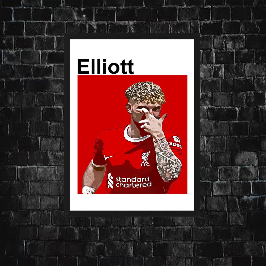 Harvey Ellis Liverpool FC , Art Sketch Print, Wall Art, Football Poster ...