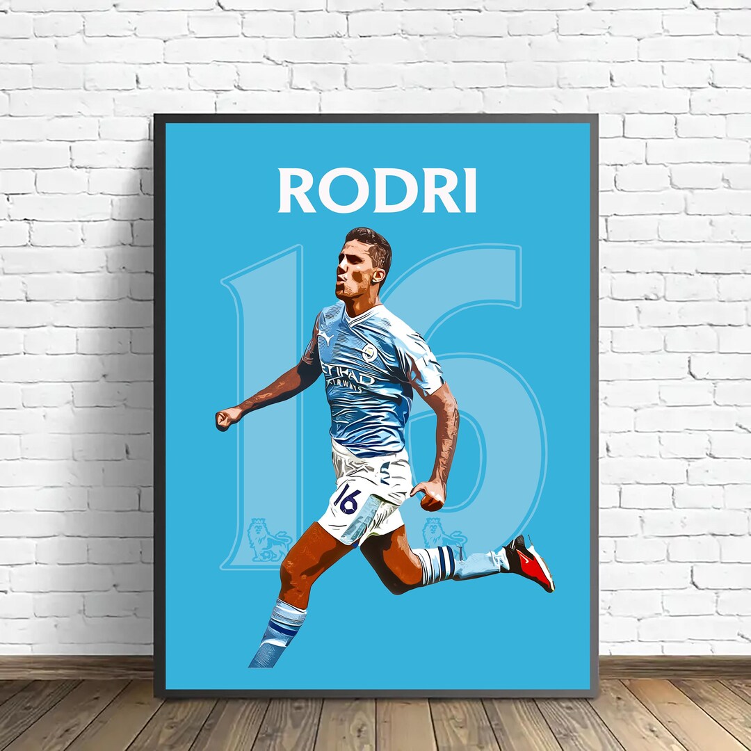 Rodri, Man City. Printable Poster, Digital Copies, Sketch Wall Art. - Etsy