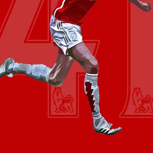 Declan Rice, Arsenal FC. Printable Poster, Digital Copies, Sketch Wall ...