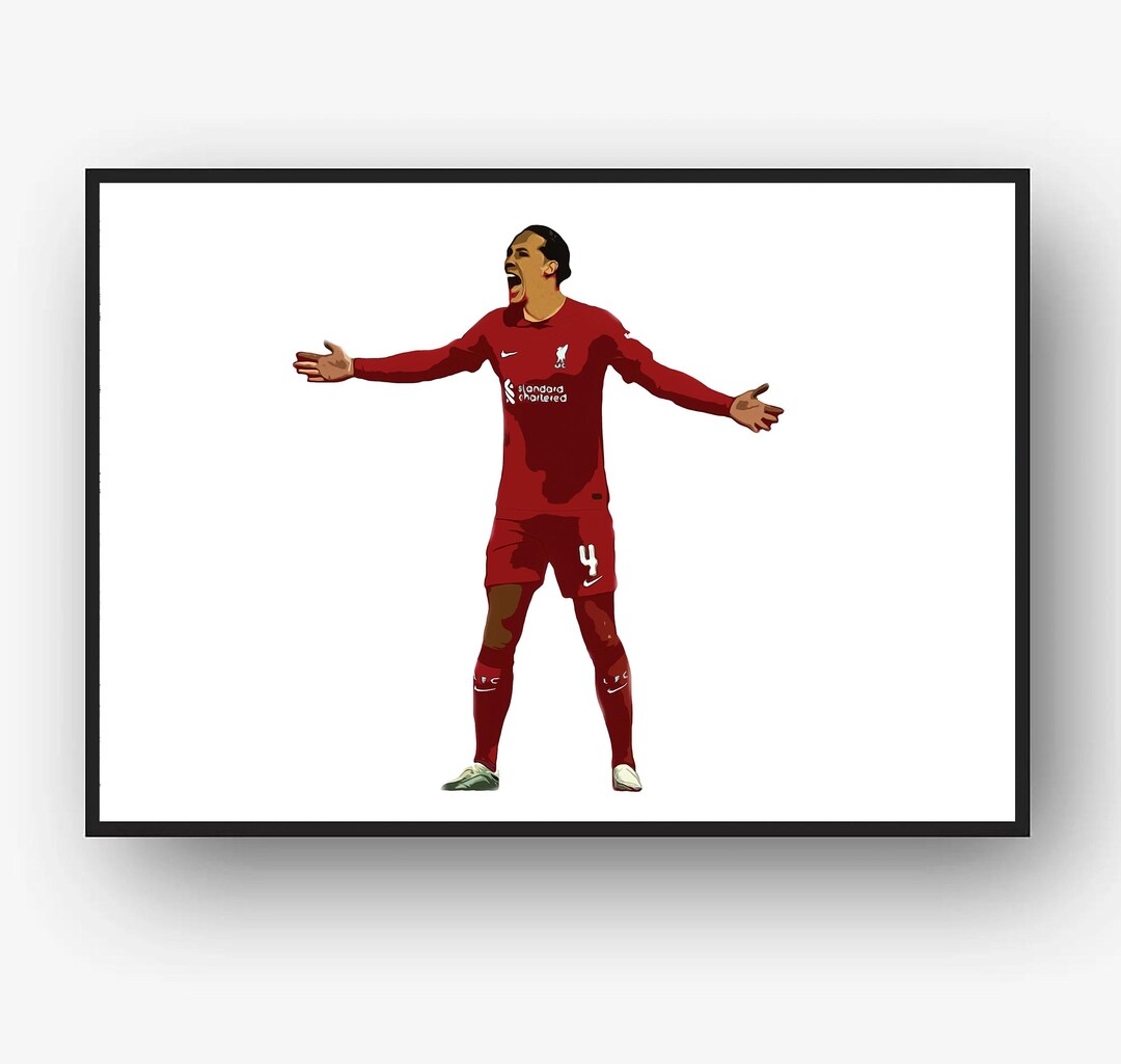 Virgil Van Dijk Liverpool Football Club Art Print, Various Sizes. - Etsy