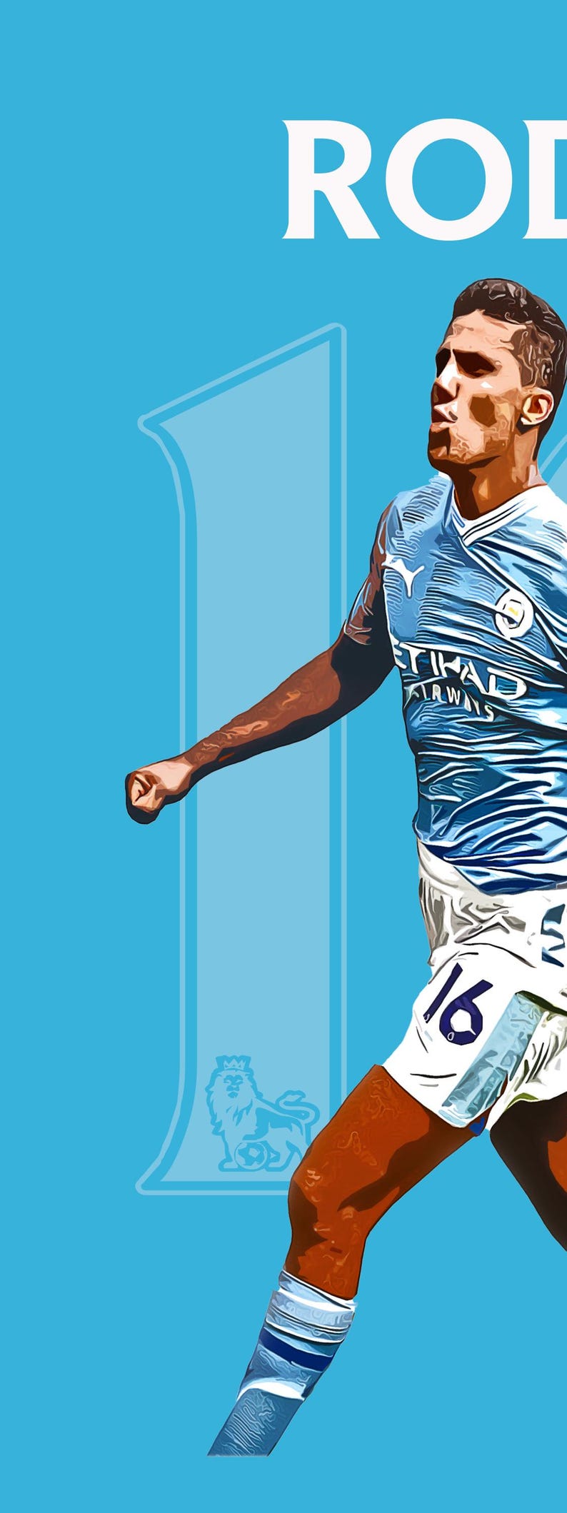 Rodri, Man City. Printable Poster, Digital Copies, Sketch Wall Art. - Etsy
