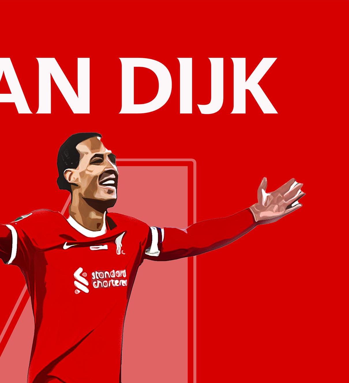 Virgil Van Dijk, Liverpool FC. Printable Poster, Digital Copies, Sketch ...