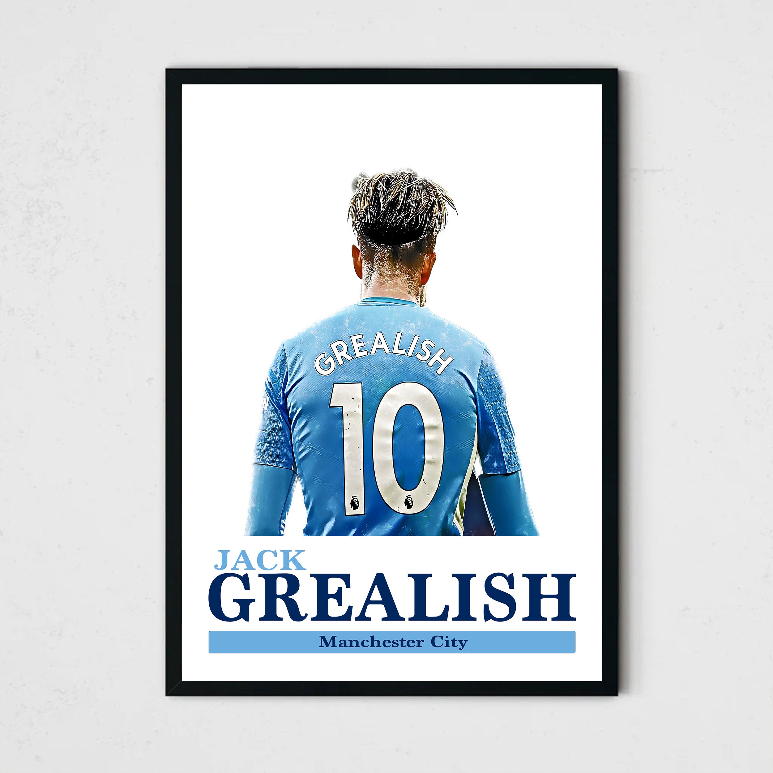 Jack Grealish Man City Wall Art Print/watercolour Effect - Etsy