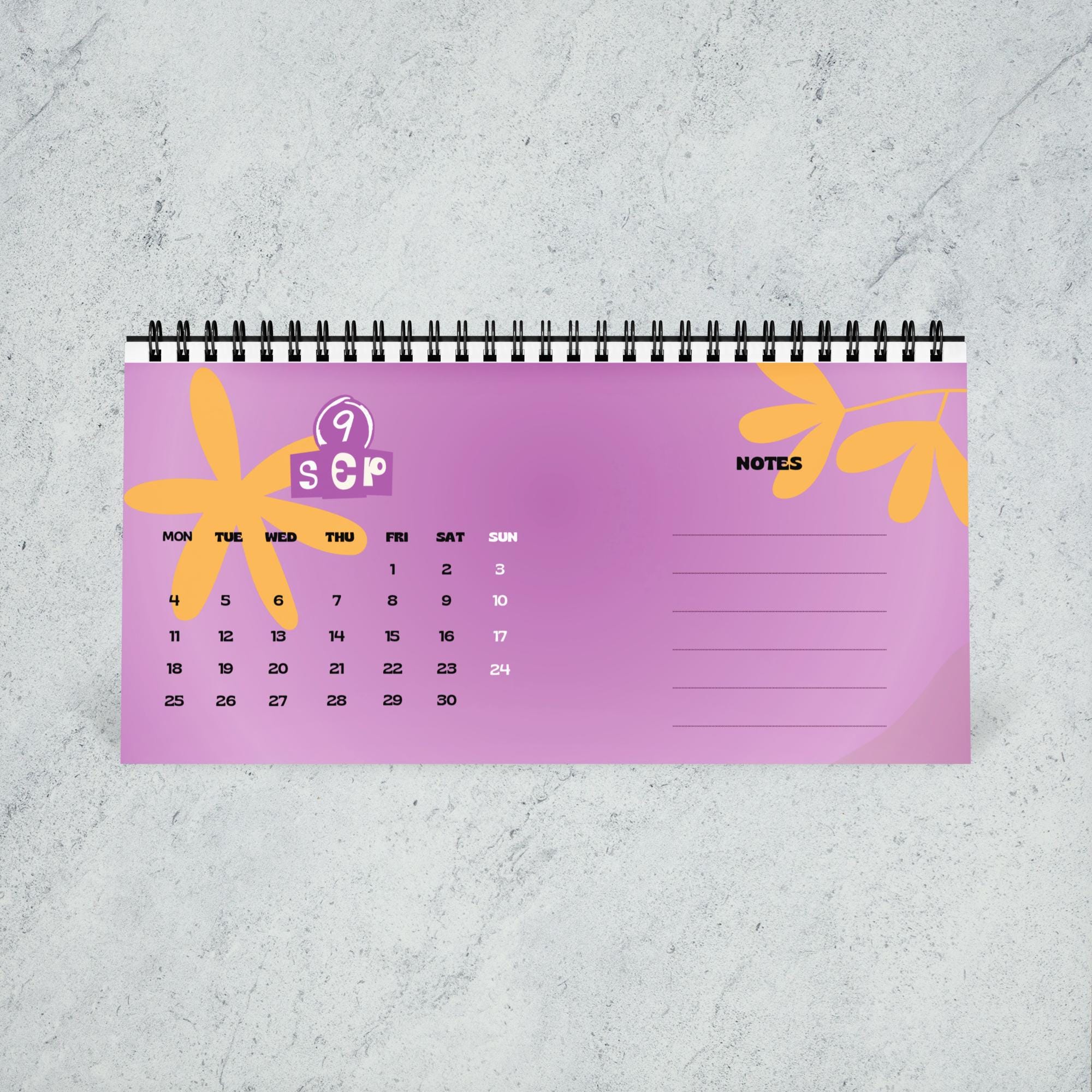 Funky 2026 Desk Calendar | Colorful Retro Aesthetic Office Decor | Cute ...