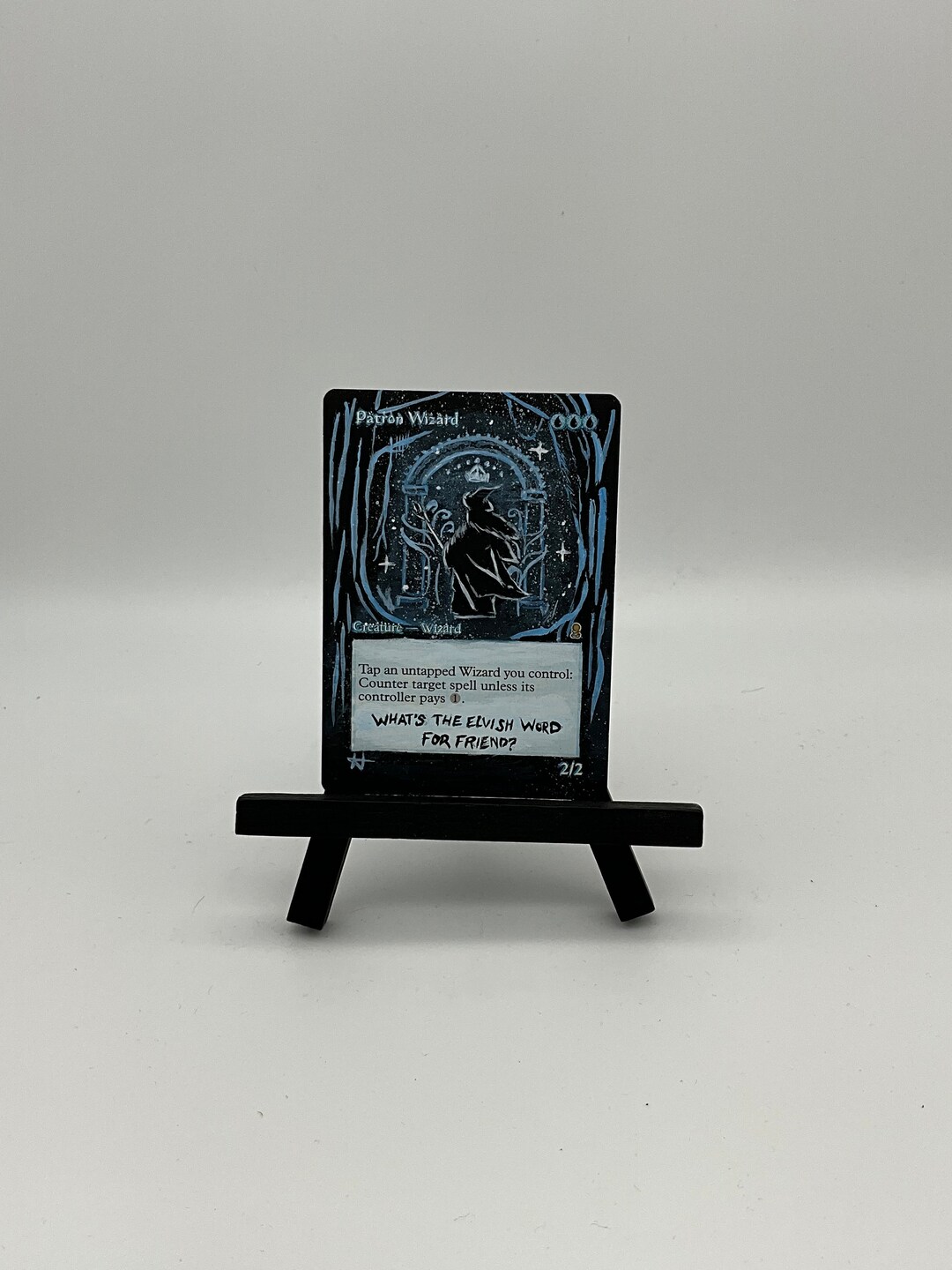 Patron Wizard - Gandalf Inspired Full Art Alter - Etsy