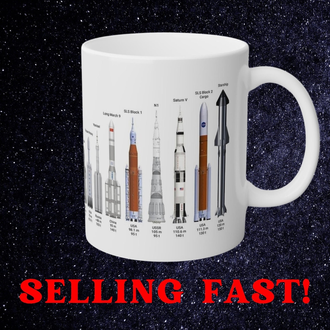 Rockets of the World Mug Space X Nasa, Aviation Gift Mug, Engineer Gift ...