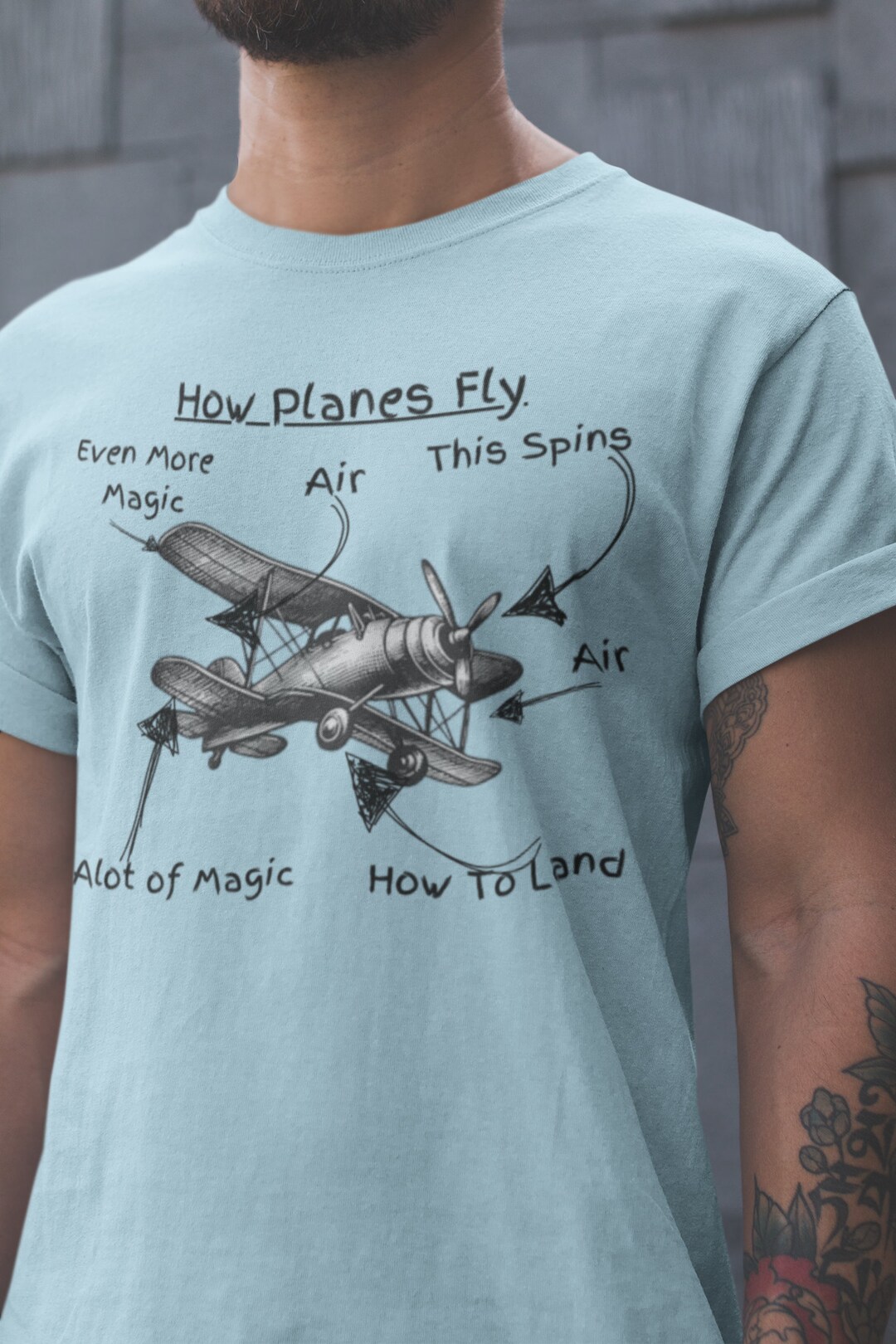 Pilot Gift Shirt, How Planes Fly, Airplane Gift Shirt, Aviation Shirt ...