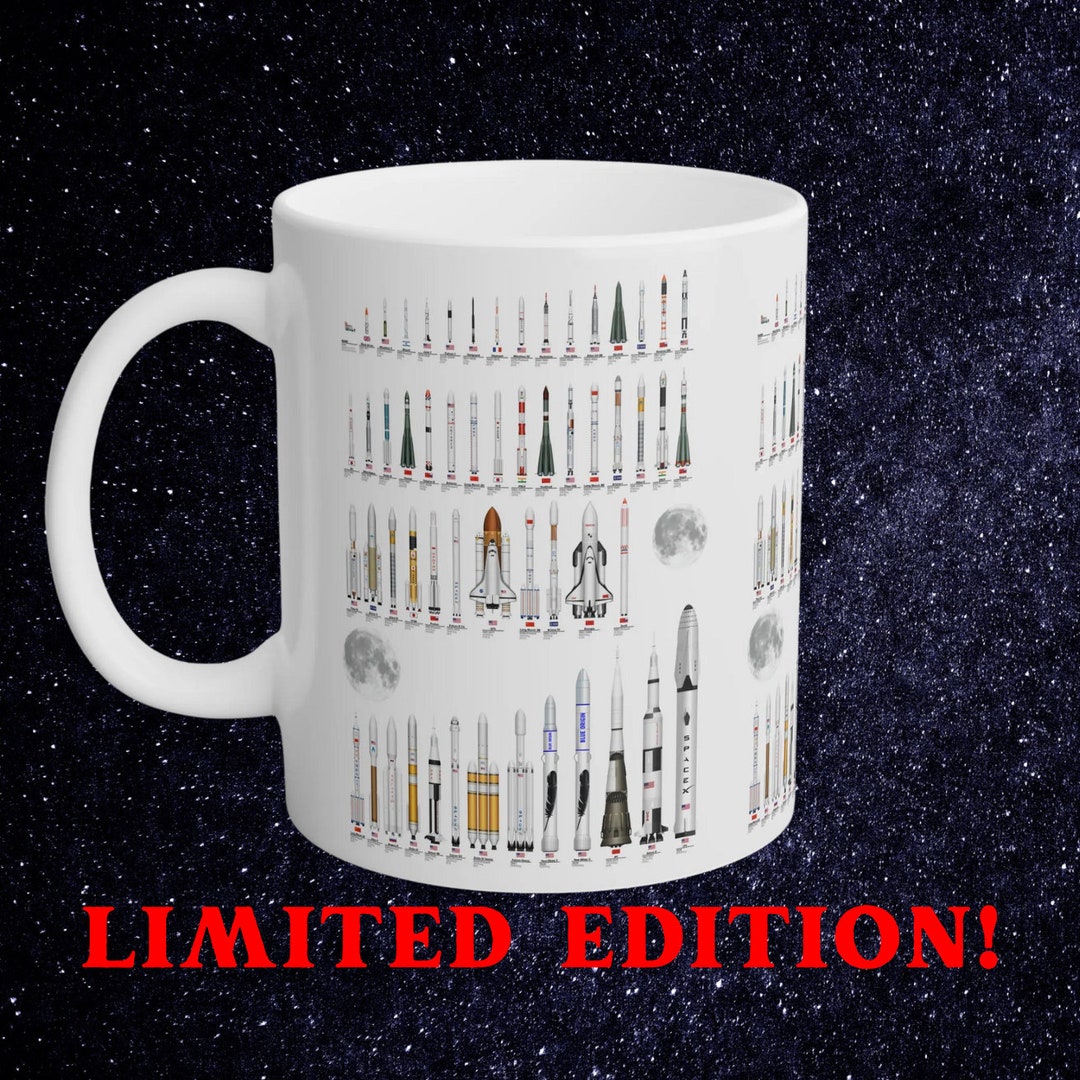 Rockets of the World Mug Space X Nasa Virgin Galactic - Etsy