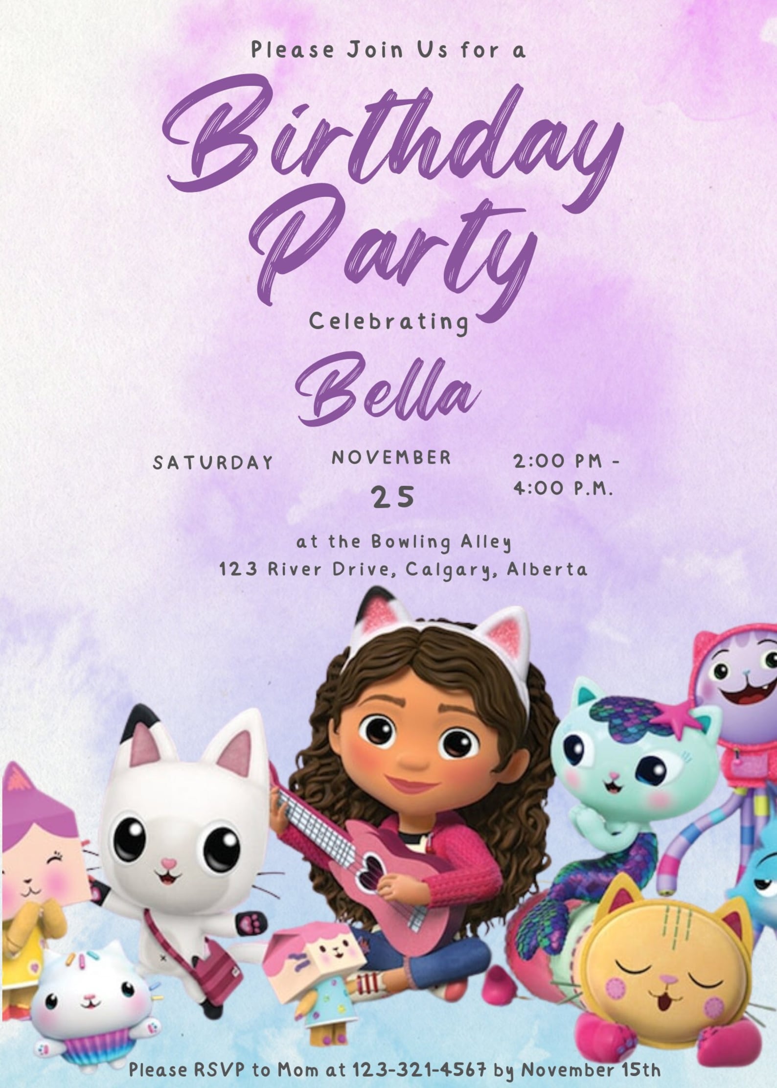Gabby's Dollhouse Party Invitation Digital Download - Etsy