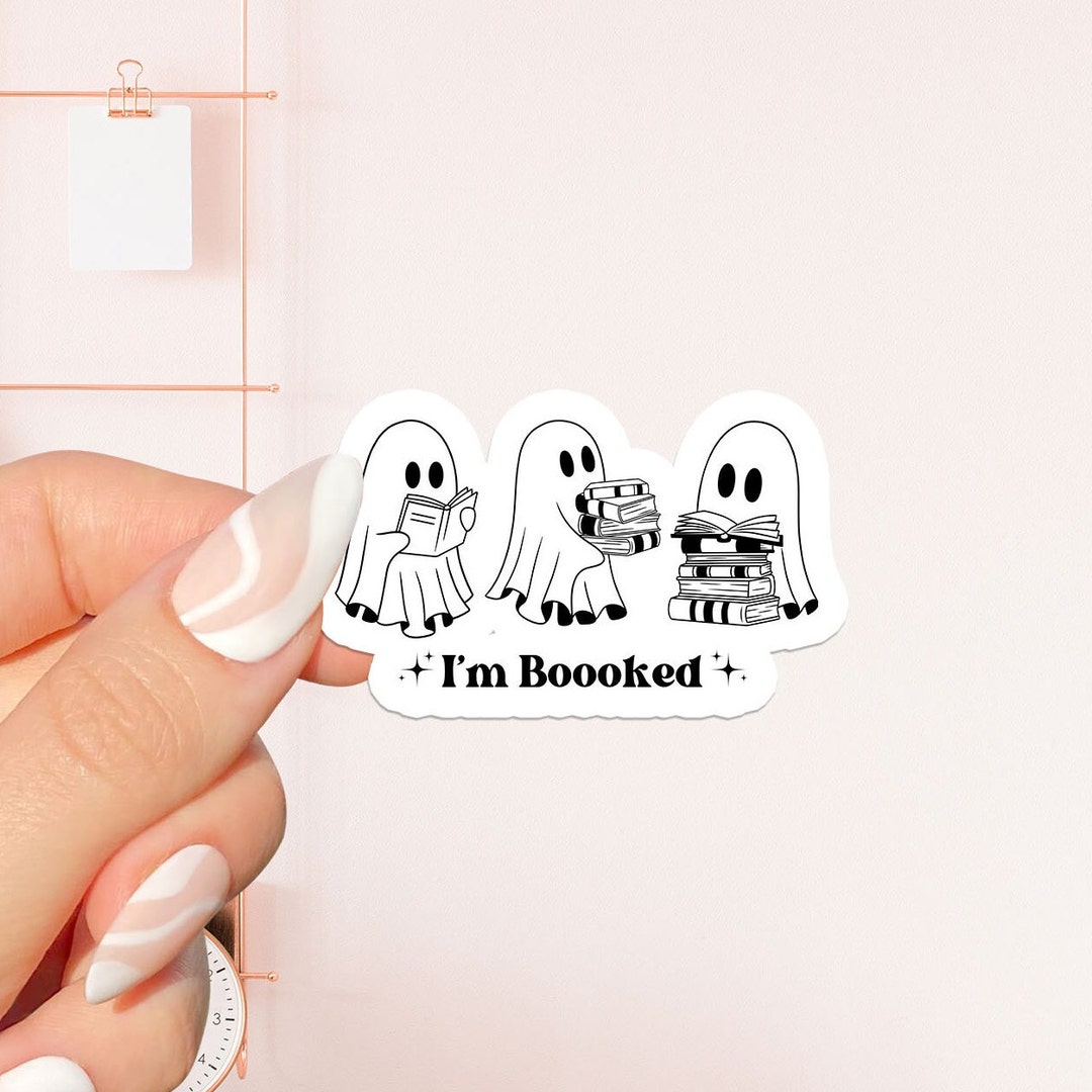 I'm Booked Sticker, Bookish Sticker, Book Lover Gift, Bookish Merch ...