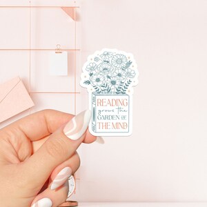 Reading Grows the Garden Sticker Bookish Sticker Book Lover - Etsy