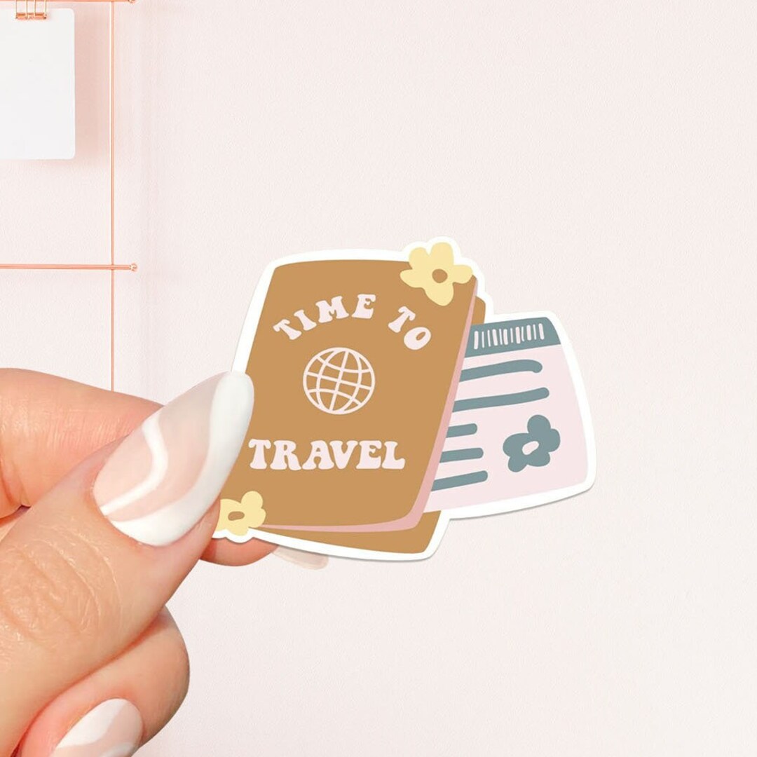 Time to Travel Sticker, Bookish Sticker, Book Lover Gift, Bookish Merch ...