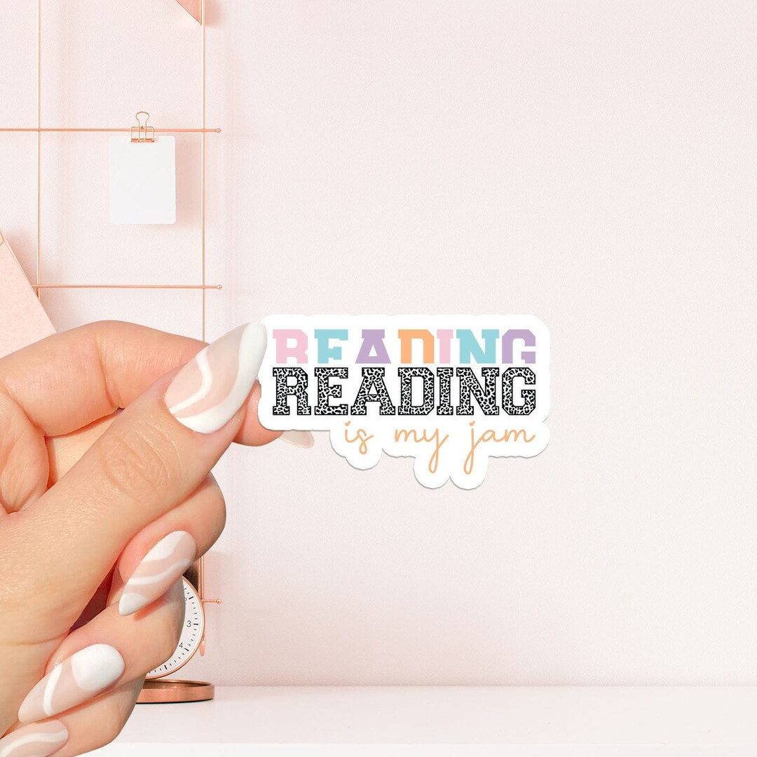 Reading is My Jam Sticker, Bookish Sticker, Book Lover Gift, Bookish ...