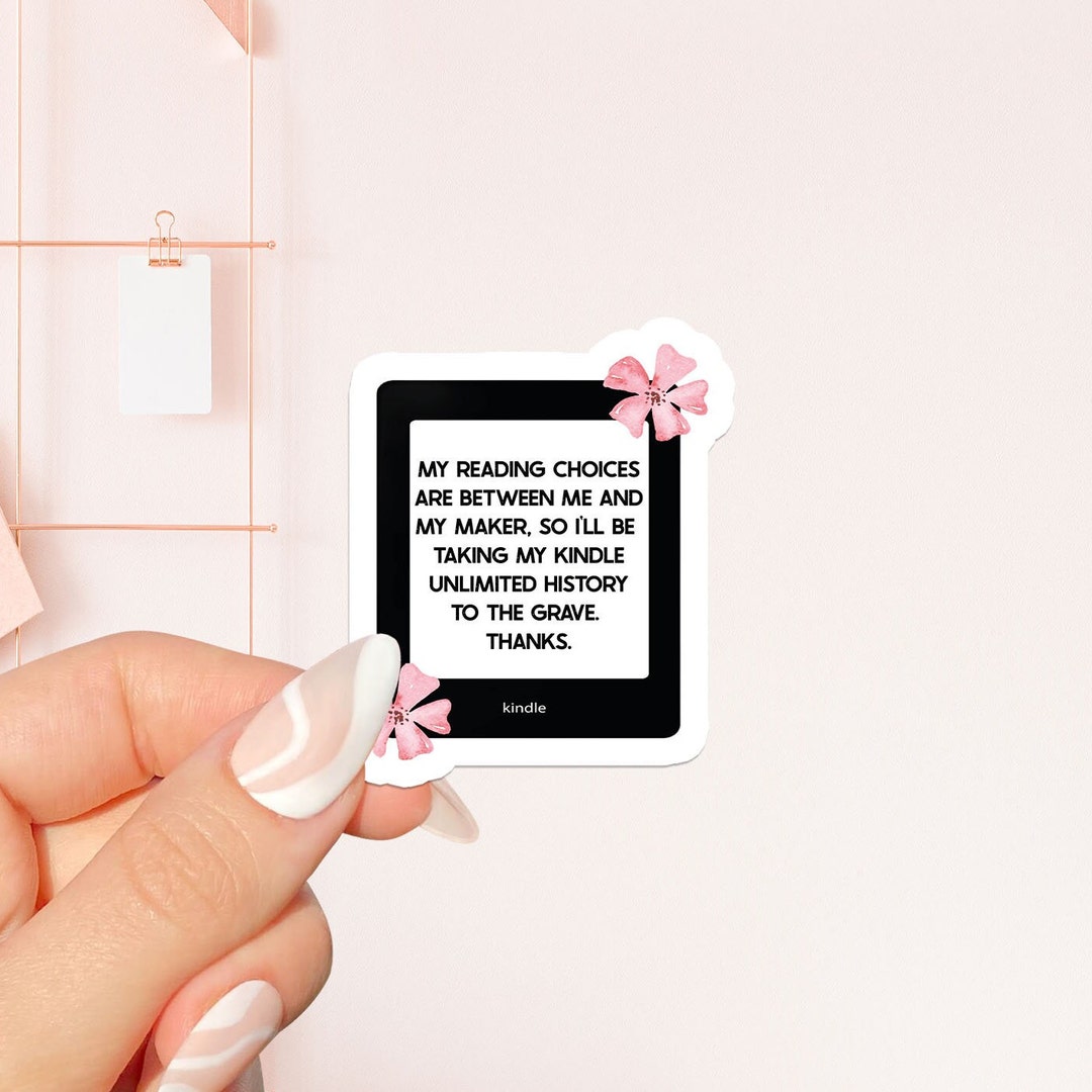 My Reading Choices Sticker, Bookish Sticker, Book Lover Gift, Bookish ...