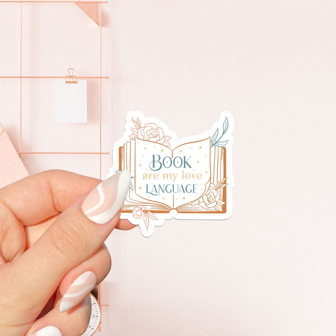 Books Are My Love Language Sticker, Bookish Sticker, Book Lover Gift ...