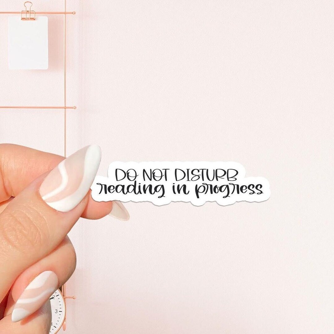 Do Not Disturb Sticker, Bookish Sticker, Book Lover Gift, Bookish Merch ...