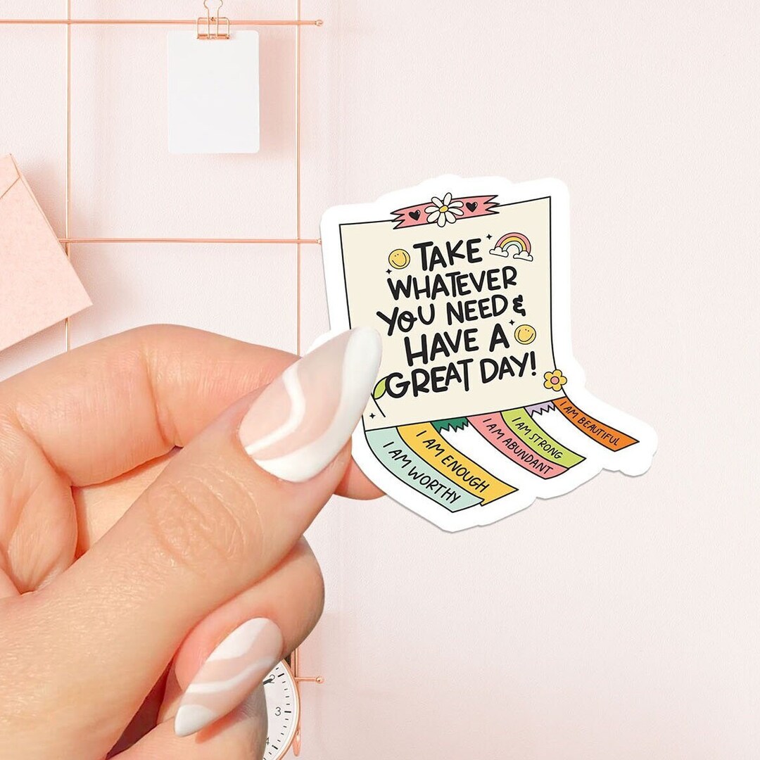 Take Whatever You Need Sticker, Bookish Sticker, Book Lover Gift ...