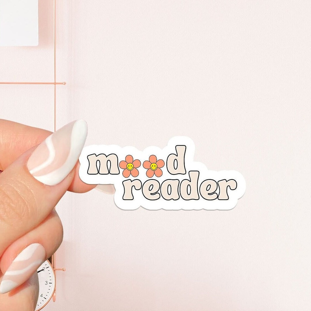 Mood Reader Sticker, Bookish Sticker, Book Lover Gift, Bookish Merch ...