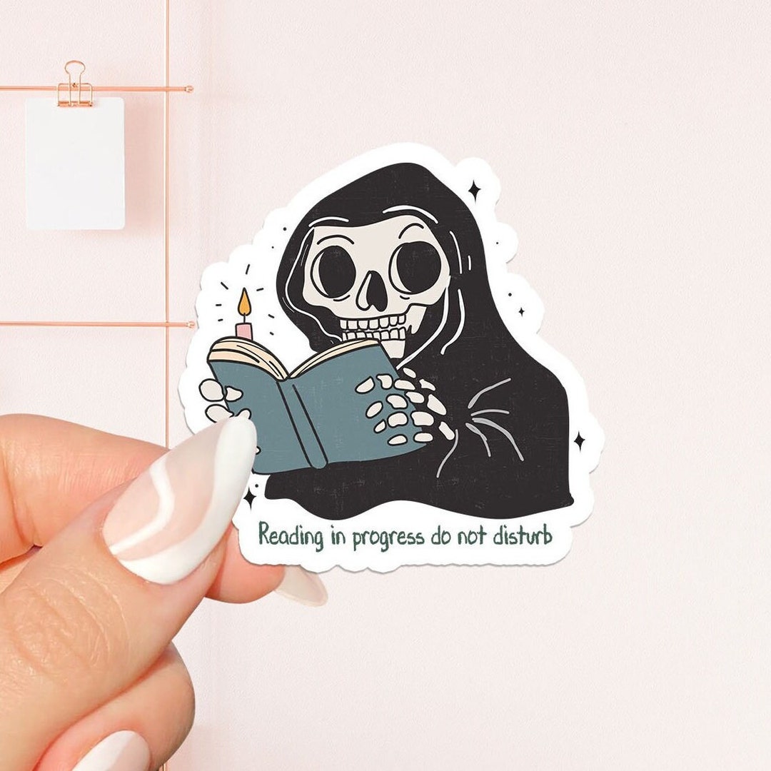 Reading in Progress Sticker, Bookish Sticker, Book Lover Gift, Bookish ...