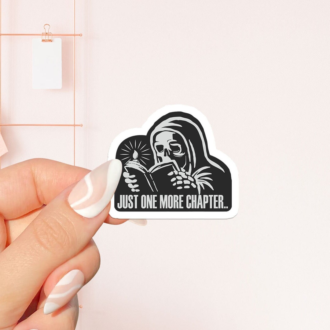 Skeleton Reading Sticker , Bookish Sticker ,book Lover Gift , Bookish ...