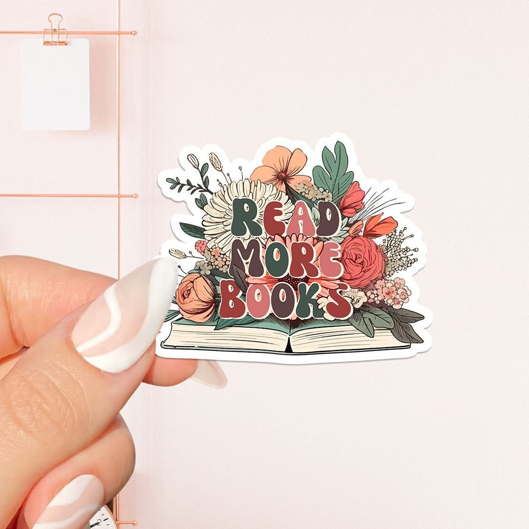 Read More Books Sticker Bookish Sticker Book Lover Gift - Etsy