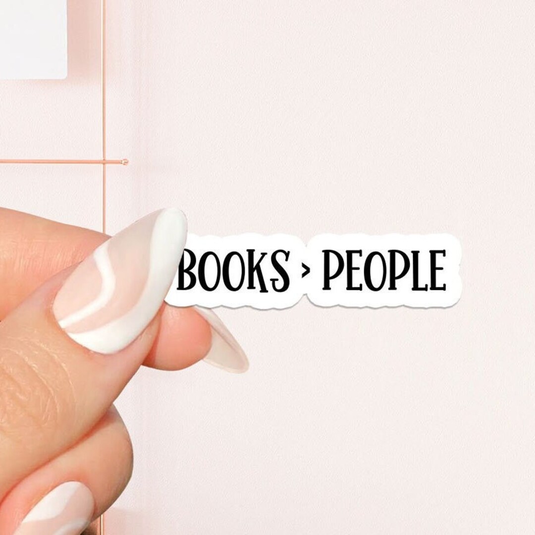 Books People Sticker, Bookish Sticker, Book Lover Gift, Bookish Merch ...