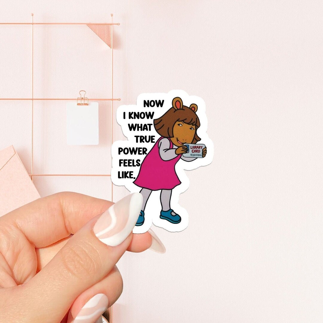True Power Sticker, Bookish Sticker, Book Lover Gift, Bookish Merch ...