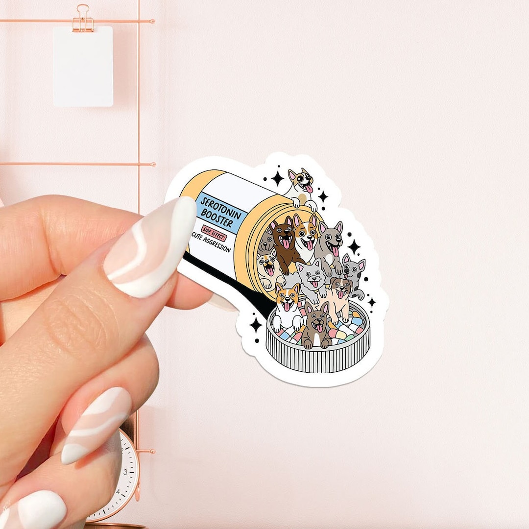 Serotonin Booster Sticker, Bookish Sticker, Book Lover Gift, Bookish ...