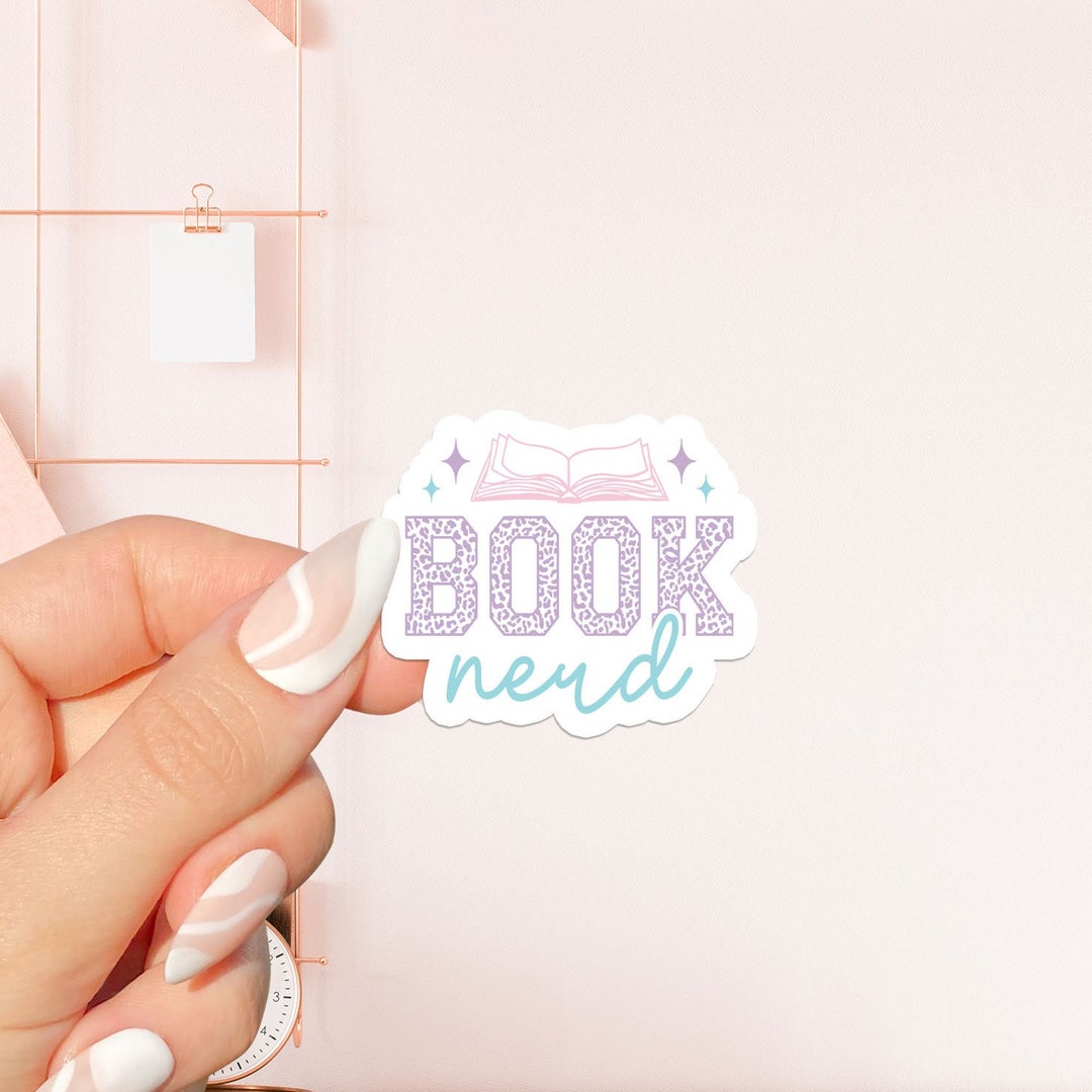 Book Nerd Sticker, Bookish Sticker, Book Lover Gift, Bookish Merch ...