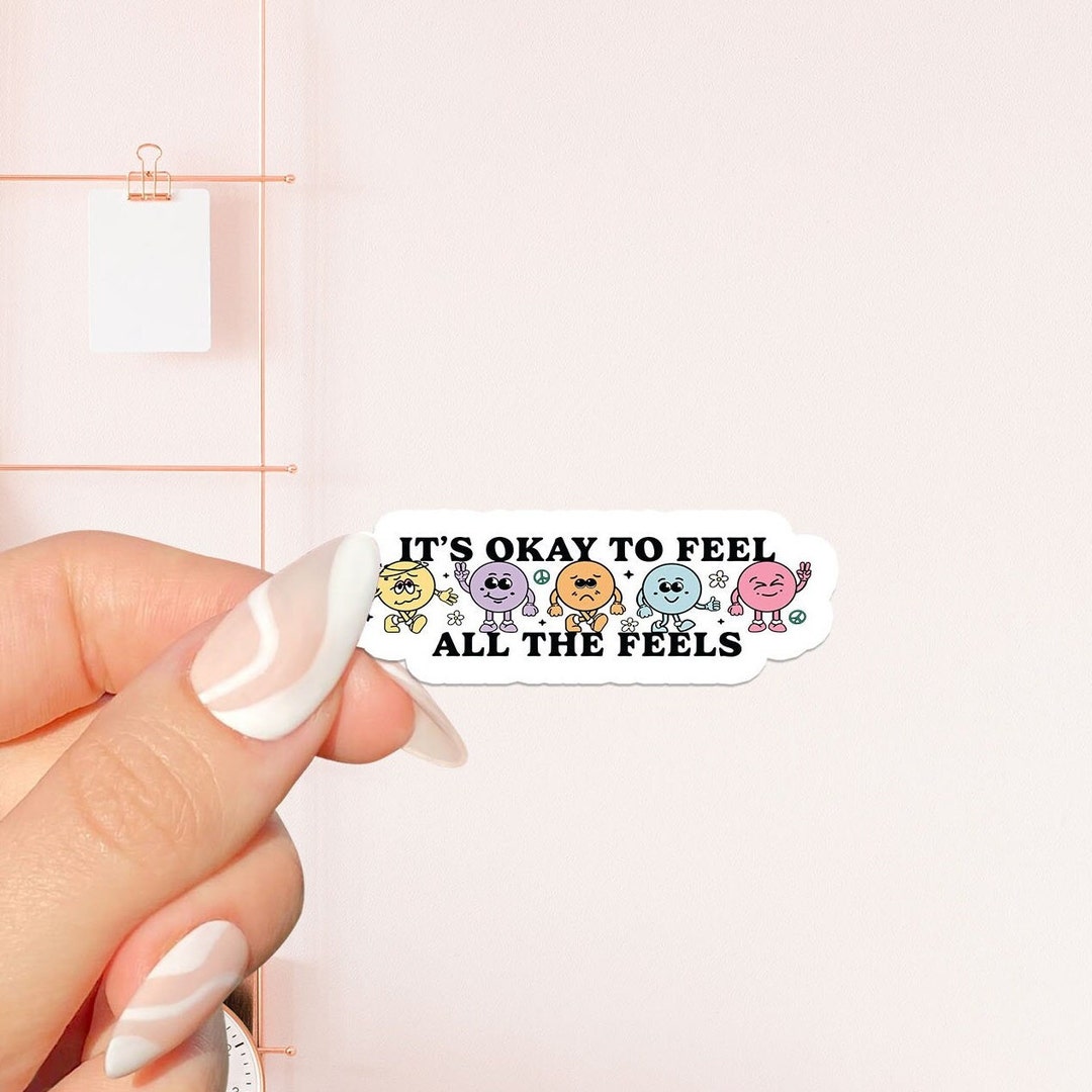 It's Ok to Feel Sticker, Bookish Sticker, Book Lover Gift, Bookish ...