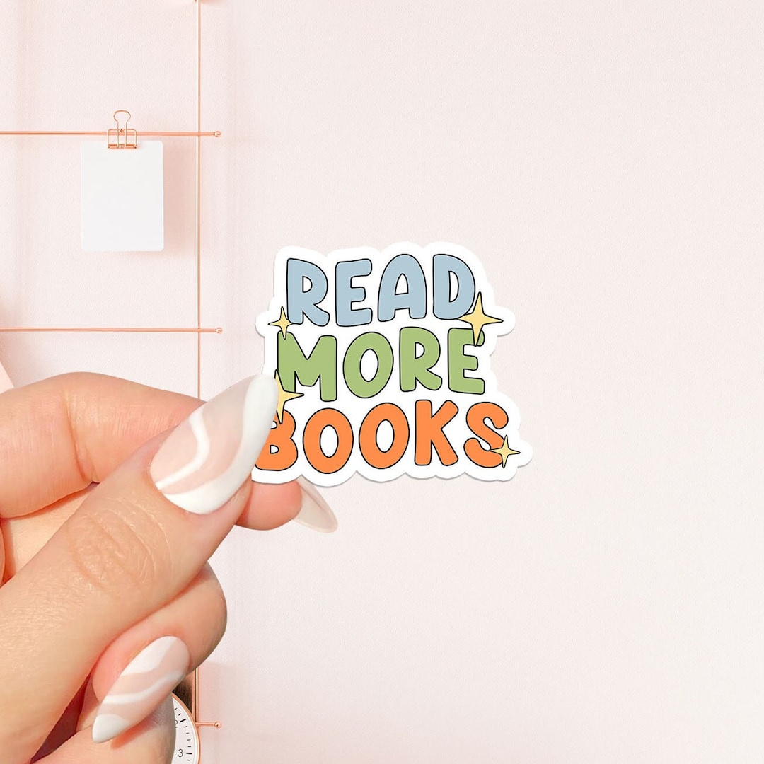 Read More Books Sticker, Bookish Sticker, Book Lover Gift,bookish Merch ...
