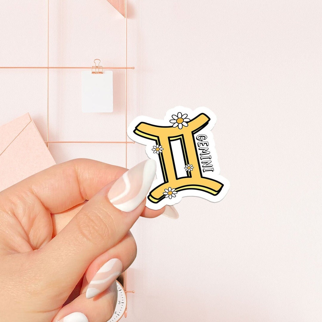 Gemini Sticker, Bookish Sticker, Book Lover Gift, Bookish Merch, Kindle ...