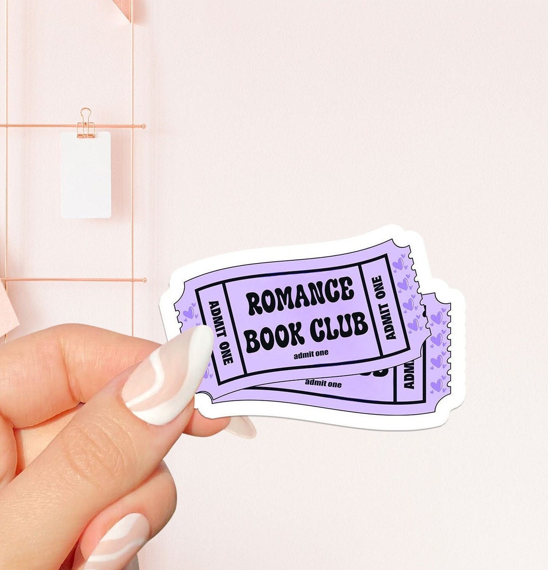 Purple Romance Book Club Sticker, Bookish Sticker, Book Lover Gift ...